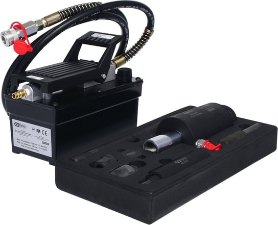 KS TOOLS Nap?d hydrauliczny 16t, z pomp? pneumatyczno-hydrauliczn ...