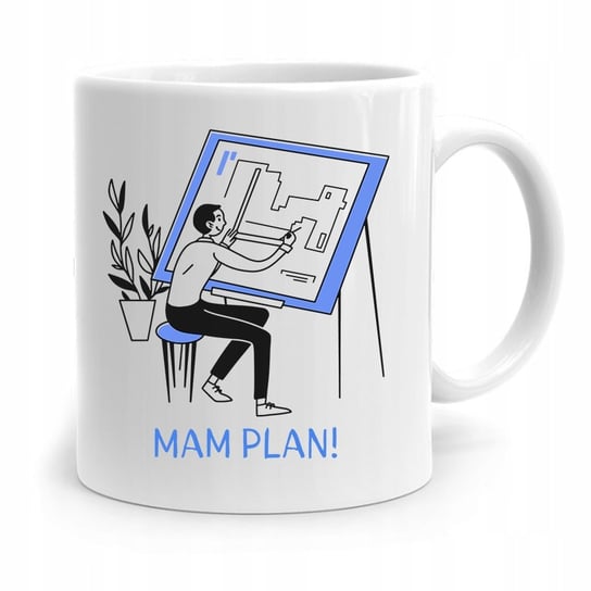KUBEK ARCHITEKTA PROJEKTANTA MAM PLAN PREZENT z Nadrukiem ze Zdjęciem ...