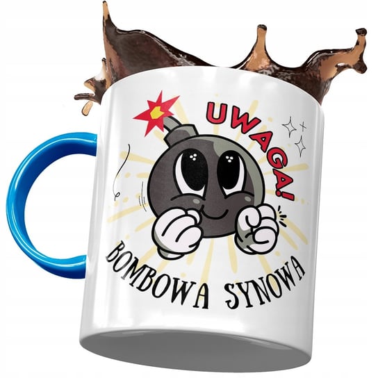 Kubek Błękitny Dla Synowej Żony Syna Prezent z Nadrukiem ze Zdjęciem ...
