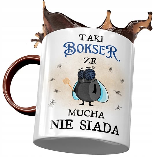 Kubek Bordowy Dla Boksera Że Mucha Nie Siada Z Nadrukiem Ze Zdjęciem ...