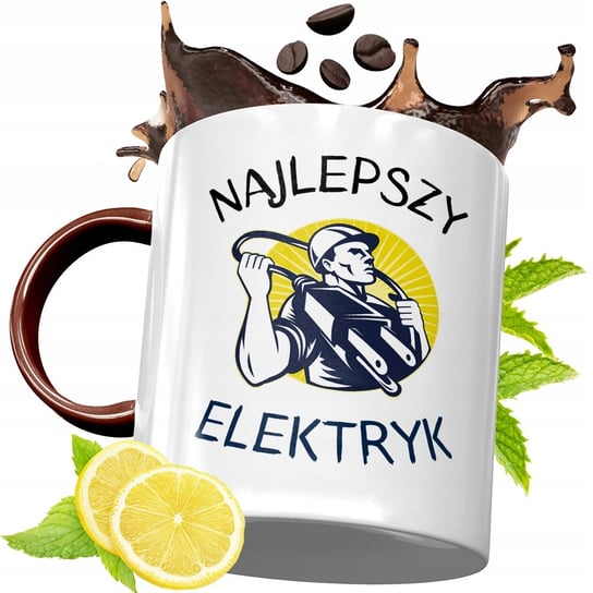 KUBEK BORDOWY DLA ELEKTRYKA NA URODZINY PREZENT z Nadrukiem ze Zdjęciem - PoliDraw | Sklep EMPIK.COM