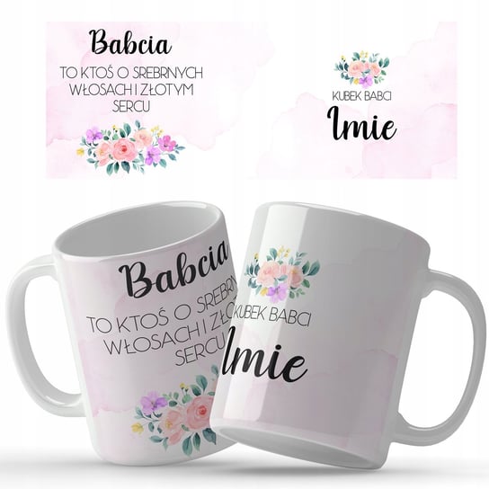 Kubek ceramiczny, DZIEŃ BABCI IMIĘ Modne, 330 ml, StyleCouture, biały - StyleCouture | Sklep ...