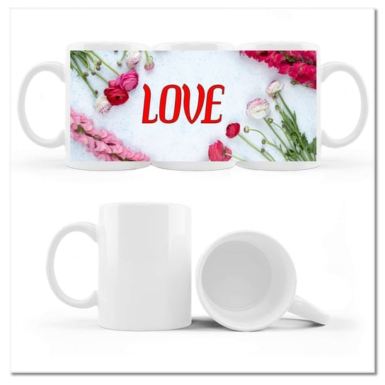 Kubek ceramiczny, Dzień Kobiet, 330 ml, ZeSmakiem, biały - ZeSmakiem | Sklep EMPIK.COM