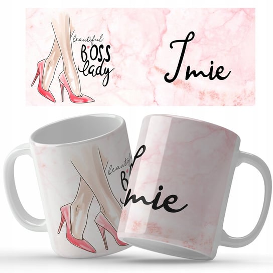 Kubek ceramiczny, dzień kobiet, BEAUTIFUL LADY Imię, 330 ml, StyleCouture, biały - StyleCouture ...