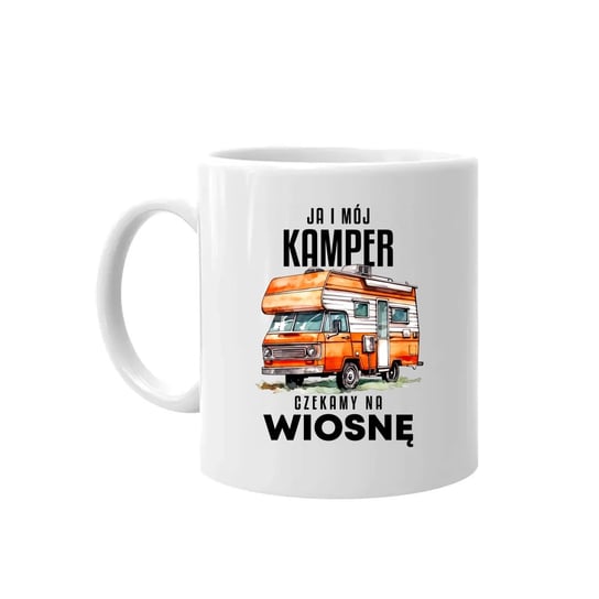 Kubek ceramiczny Ja i mój kamper czekamy na wiosnę 330 ml, Koszulkowy - Koszulkowy | Sklep EMPIK.COM