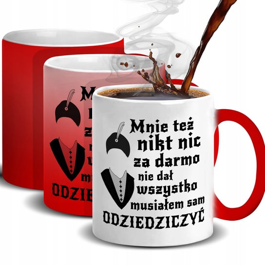 Kubek ceramiczny MAGICZNY PREZENT DLA FANA 1670 WSZYSTKO MUSIAŁEM ODZIEDZICZYĆ wzory Style ...
