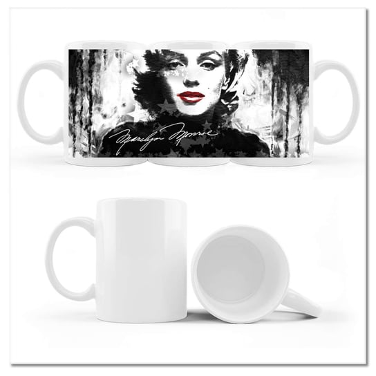 Kubek ceramiczny, Marilyn Monroe, 330 ml, ZeSmakiem, biały - ZeSmakiem | Sklep EMPIK.COM
