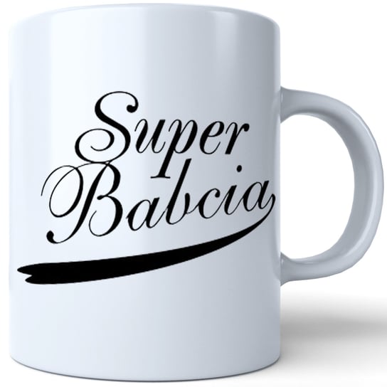 Kubek ceramiczny, na dzień babci, Super Babcia, 330 ml, J&W, biały - J&W | Sklep EMPIK.COM