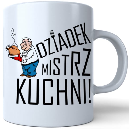 Kubek ceramiczny, na dzień dziadka, Super Dziadek, 330 ml, J&W, biały - J&W | Sklep EMPIK.COM