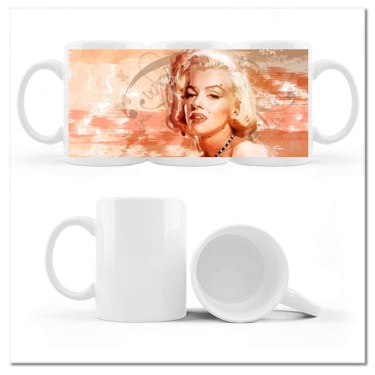 Kubek ceramiczny, Piękna Marilyn monroe, 330 ml, ZeSmakiem, biały - ZeSmakiem | Sklep EMPIK.COM