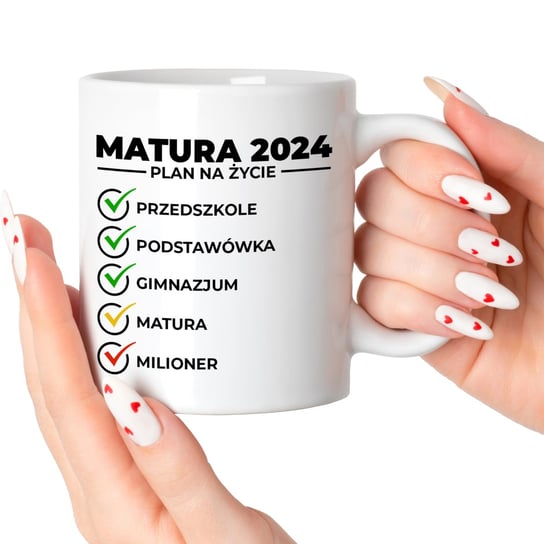 Kubek ceramiczny Prezent dla MATURZYSTY do MATURY MiX WZORÓW, 330 ml, StyleCouture ...
