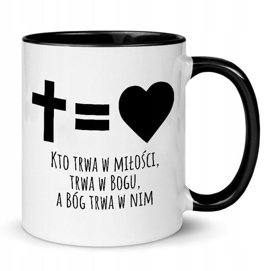 Kubek ceramiczny Wnętrze CZARNE Katolickie Religijne Cytaty, 330 ml, StyleCouture - StyleCouture ...