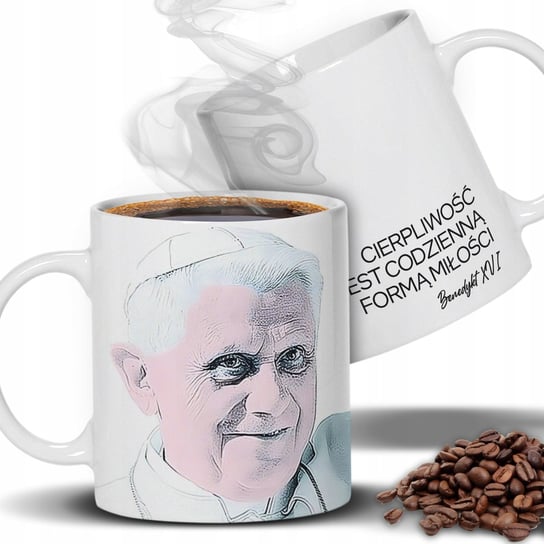 Kubek ceramiczny, Z Papieżem BENEDYKT XVI, 330 ml, StyleCouture, biały - StyleCouture | Sklep ...