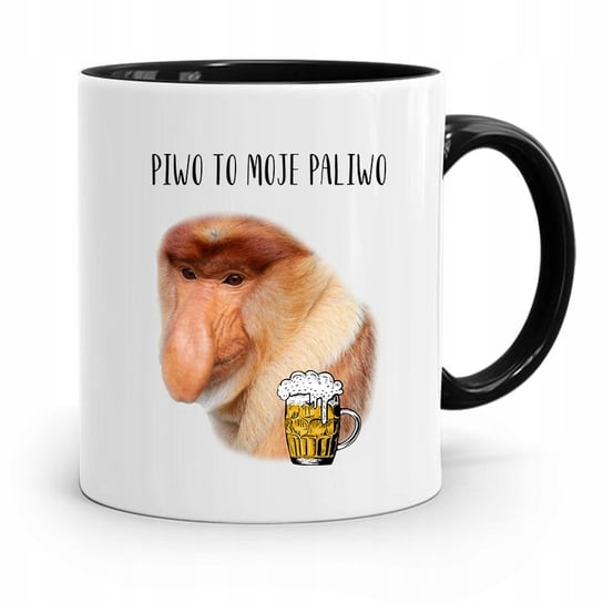 KUBEK CZARNY ŚMIESZNY NOSACZ JANUSZ PIWO PALIWO z Nadrukiem ze Zdjęciem - PoliDraw | Sklep EMPIK.COM