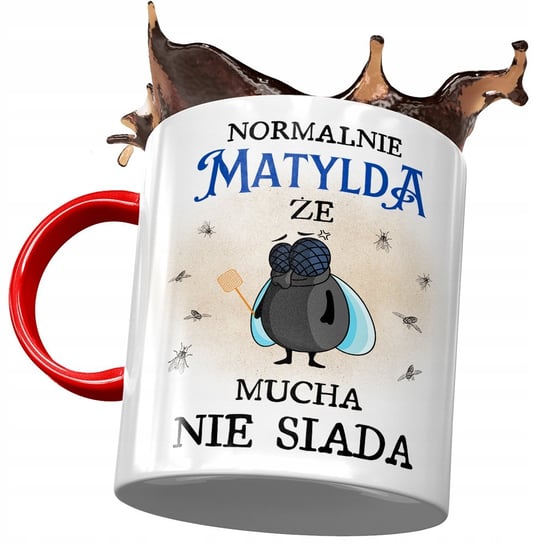 Kubek Czerwony Dla Matyldy Żony Przyjaciółki z Nadrukiem ze Zdjęciem ...