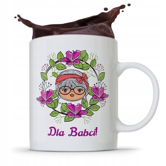 KUBEK DLA BABCI NA IMIENINY DLA BABCI z Nadrukiem ze Zdjęciem - PoliDraw | Sklep EMPIK.COM