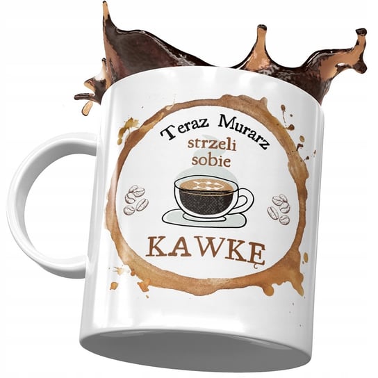 Kubek Dla Murarza Murarz Strzeli Sobie Kawkę z Nadrukiem ze Zdjęciem ...