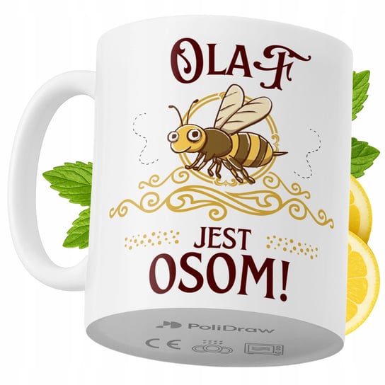 Kubek Dla Olafa na Prezent z Nadrukiem ze Zdjęciem 330 ml PoliDraw ...