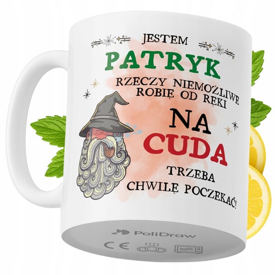 Kubek Dla Patryka na Prezent z Nadrukiem ze Zdjęciem 330 ml PoliDraw ...