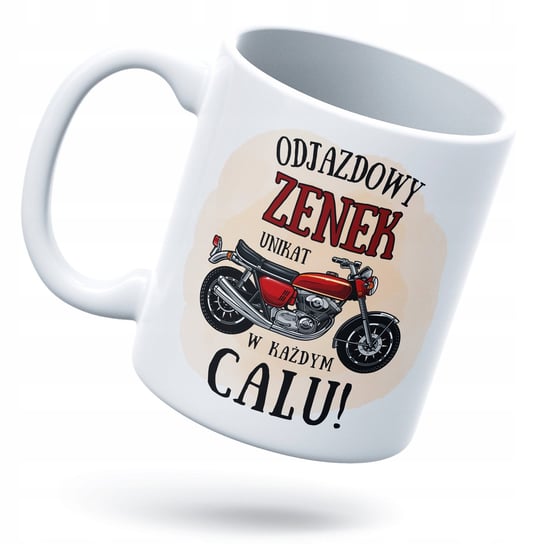 Kubek Dla Zenka Prezent z Dowolnym Trwałym Nadrukiem Zdjęciem Biały ...