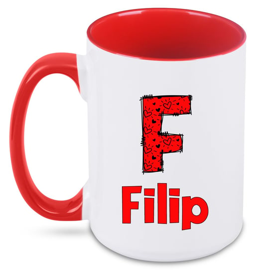 Kubek Duży (440 Ml) Prezent Z Imieniem Filip, Dla Filipa, 5 - Inna ...