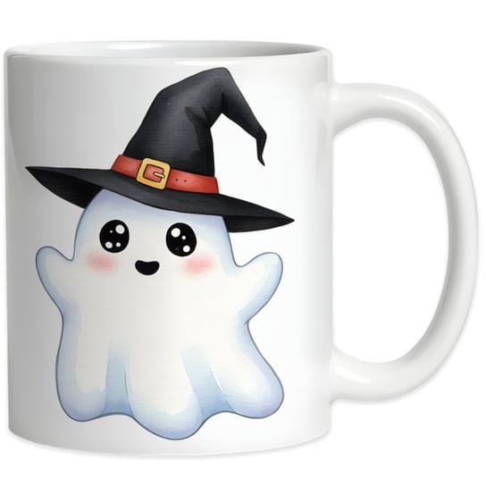 Kubek Halloween Ceramiczny Duch Czarownica Babajaga Duszek 330Ml ...
