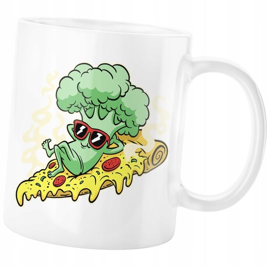 KUBEK PIZZA Z BROKUŁAMI ŚMIESZNY MOTYW PIZZER - DrukFun | Sklep EMPIK.COM