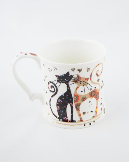 Kubek Porcelanowy Queen Isabell - Cats In Love, 360 Ml Biały - QUEEN ...