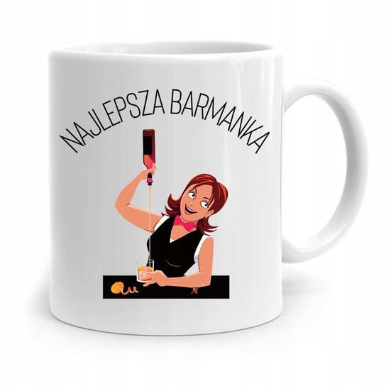 KUBEK PREZENT DLA BARMANA NAJLEPSZA BARMANKA z Nadrukiem ze Zdjęciem ...