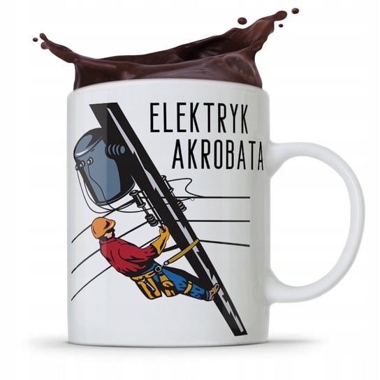 KUBEK PREZENT DLA ELEKTRYKA ELEKTRYK AKROBATA z Nadrukiem ze Zdjęciem - PoliDraw | Sklep EMPIK.COM