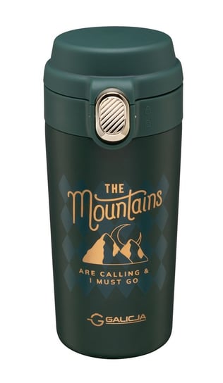 Kubek termiczny bidon MOUNTAINS 350 ml stal nierdzewna 18/10 tworzywo ...