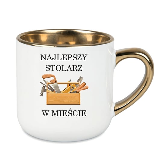 Kubek uchwyt złoty 400 ml, Stolarz, Śmieszne, Prezent, EBZ4-STO-15 ...