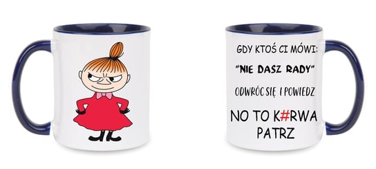 Kubek z nadrukiem Mała Mi, Muminki, Śmieszne, BCGR-MI-070 - D-G | Sklep EMPIK.COM