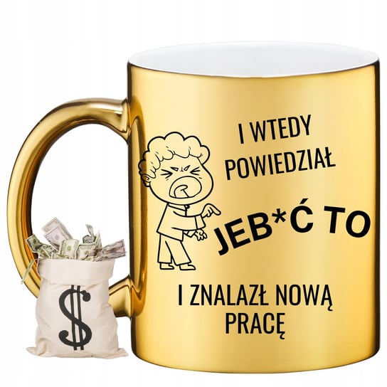 KUBEK ZŁOTY NA POŻEGNANIE ODEJŚCIE KOLEŻANKI KOLEGI Z PRACY PREZENT CUPLIFE - Inna marka | Sklep ...