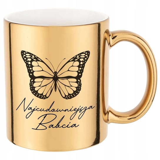KUBEK ZŁOTY PREZENT NAJCUDOWNIEJSZA BABCIA WZORY - Inna marka | Sklep EMPIK.COM