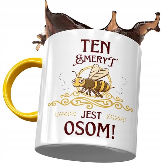 Kubek Żółty Dla Emeryta Ten Emeryt Jest Osom Z Nadrukiem Ze Zdjęciem ...