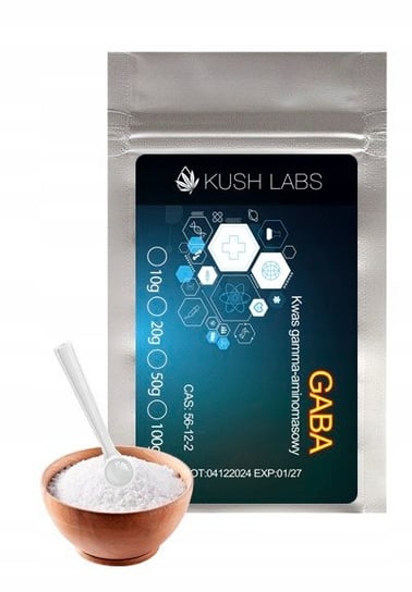 KUSHLAB | GABA | regeneracja, nastrój, stres, sen | 100g + miarka | Sklep EMPIK.COM