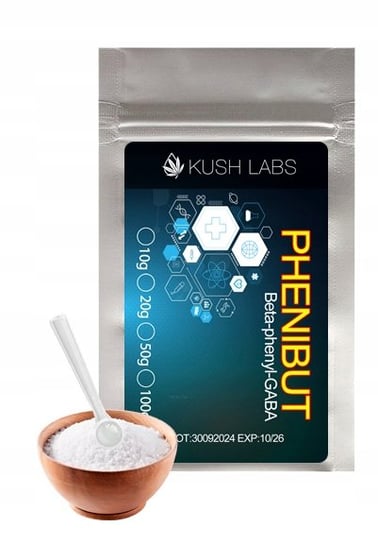 KUSHLAB | PHENIBUT Phenyl-GABA | relaks, regeneracja, sen | 100g ...