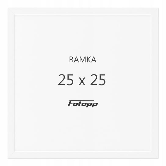 Kwadratowa Ramka na zdjęcia BIAŁA 25x25 kwadrat - Fotopp | Sklep EMPIK.COM