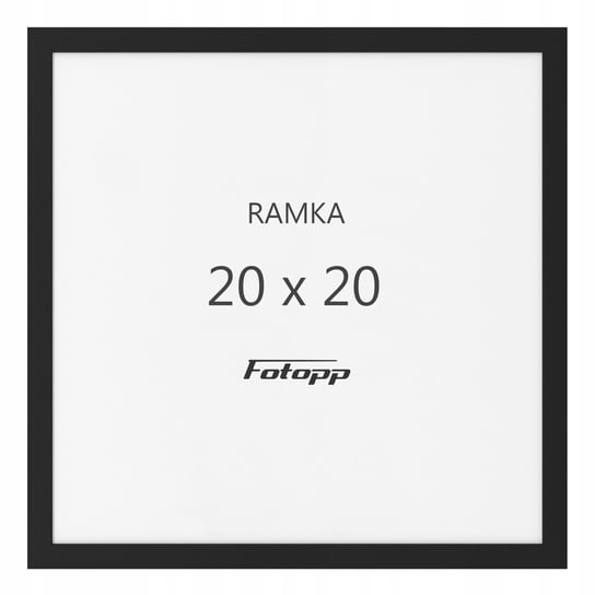 Kwadratowa Ramka na zdjęcia CZARNA 20x20 kwadrat - Fotopp | Sklep EMPIK.COM