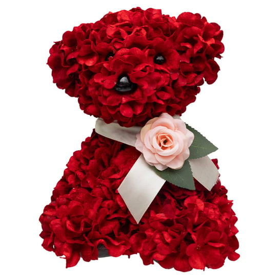 Kwiatowy Miś, Walentynki, Bordowy, 26 cm - Empik | Sklep EMPIK.COM