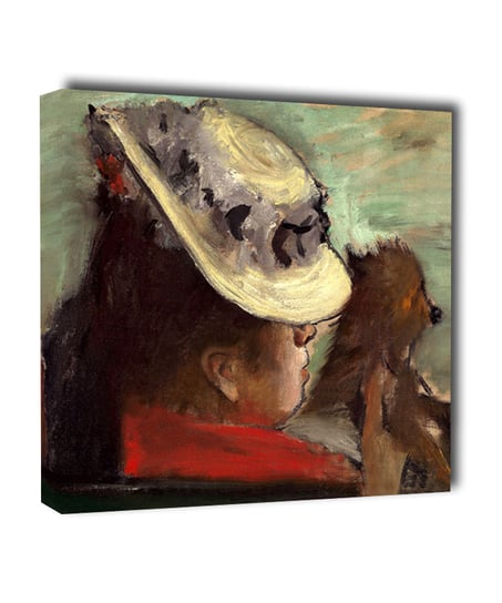 Lady with a Dog, Edgar Degas - obraz na płótnie 30x30 cm - Galeria ...