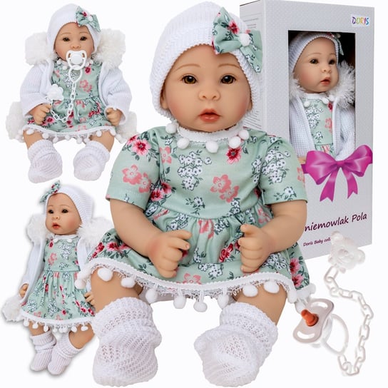 Lalka bobas interaktywna duża 40 cm JAK ŻYWA PACHNĄCA MÓWI I ŚPIEWA PO POLSKU + akcesoria ...