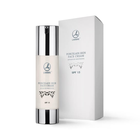 LAMBRE, Porcelain Skin, Rozjaśniający i rozświetlający krem do twarzy z SPF 15, 50 ml | Sklep ...