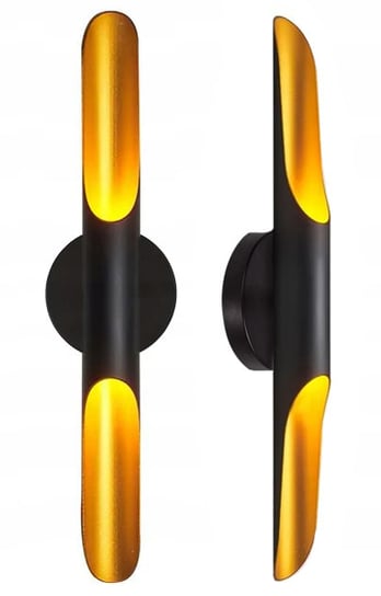 Lampa Ścienna Kinkiet Tube Tuba Czarna Złota 60Cm - Toolight | Sklep ...