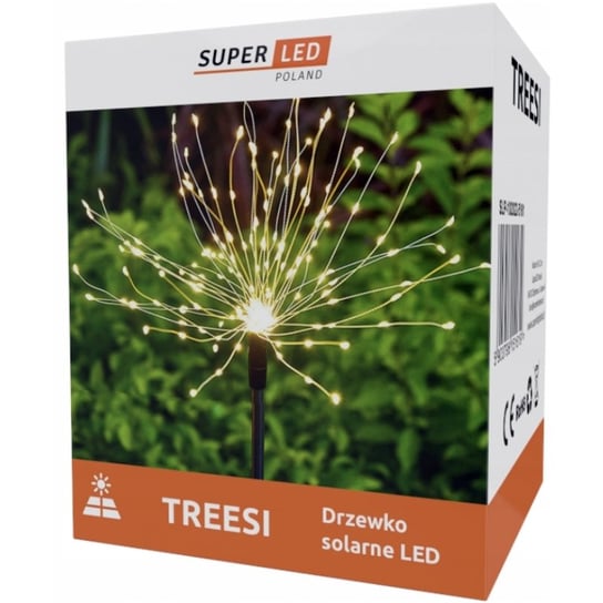 Lampa Solarna Ogrodowa Drzewko Solarne LED Dmuchawiec Wbijany - SuperLed | Sklep EMPIK.COM