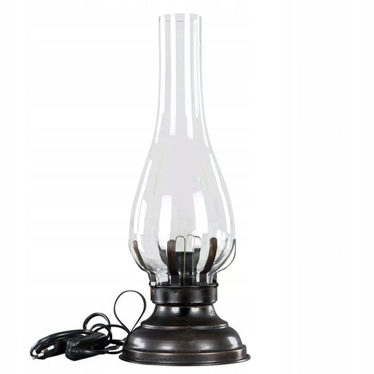 LAMPA STOJĄCA E14 STYL LOFT brązowa stołowa biurkowa do salonu ...