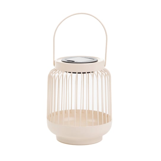 Lampion solarny FONAR metalowy ecru 12,5x12,5x11,5 cm HOMLA - Homla ...