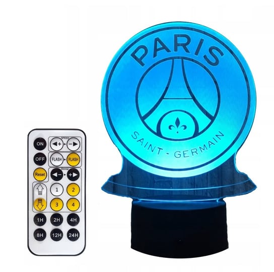 Lampka 3d Led Psg Paris Saint Germain Piłka Usb / Pilot Rgb - Inna ...