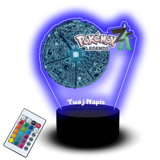 Lampka Led Pokemon Figurka Usb 3D Gra Pokemon Legends Prezent Gamingowy ...